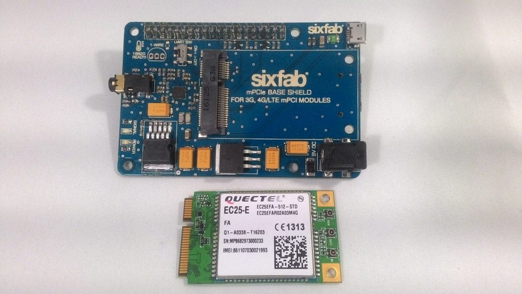 GPS Tracker with 3G, 4G/LTE shield - Sixfab