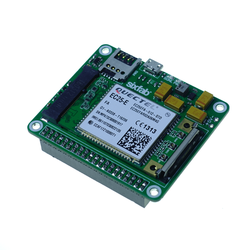 Raspberry Pi 3G-4G/LTE Base Shield V2 – Sixfab