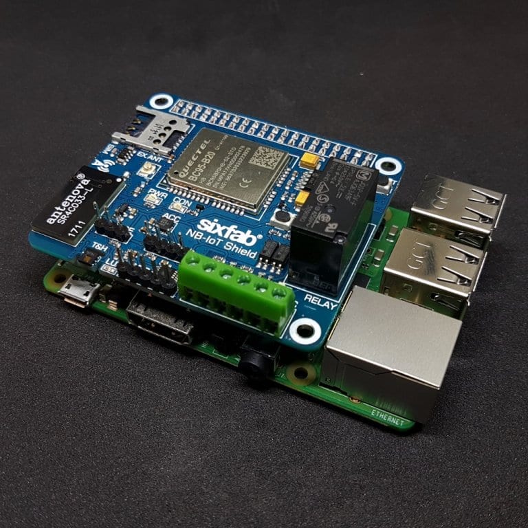 LTE NB-IoT HAT for Raspberry Pi - Includes Sensors and Relay | Sixfab
