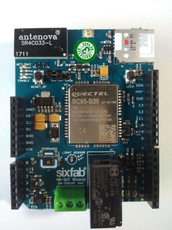 Getting Started with SIXFAB Arduino NB-IoT Shield - Sixfab