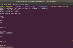 Basic UDP Communication Tutorial for Sixfab RPi Cellular IoT Application Shield - Sixfab