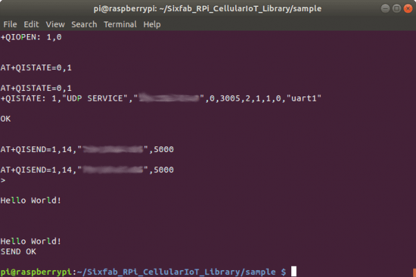 Basic UDP Communication Tutorial for Sixfab RPi Cellular IoT Application Shield - Sixfab