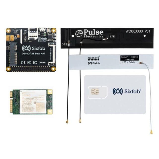 Raspberry Pi 4G/LTE Modem Kit - Sixfab