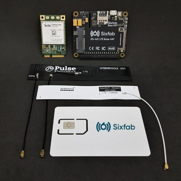 Raspberry Pi 4G/LTE Modem Kit - Sixfab