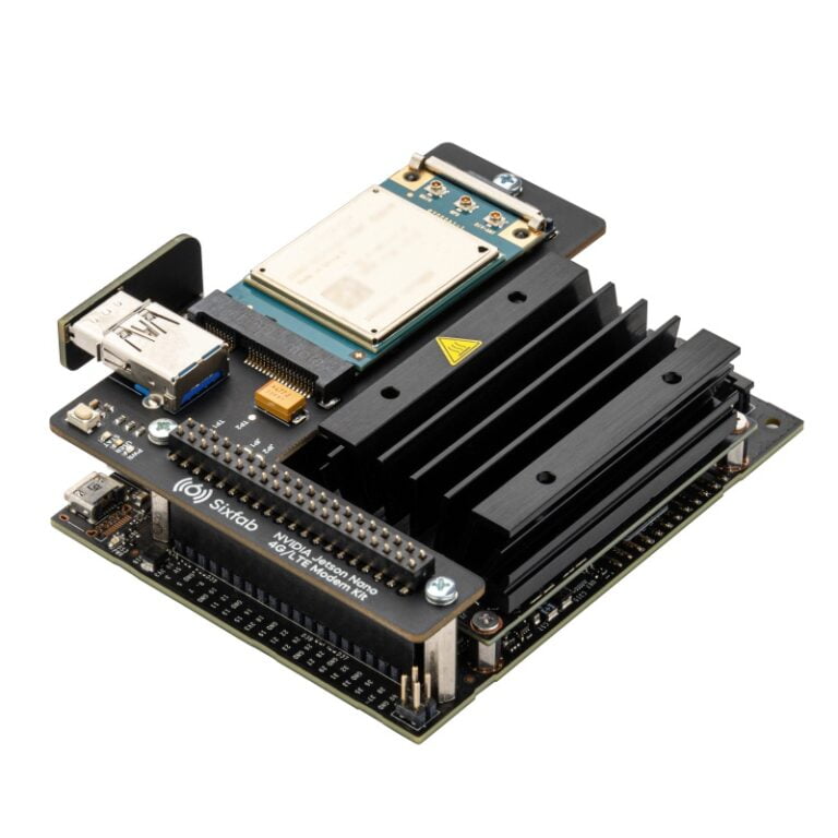 Sixfab 4G/LTE Cellular Modem Kit for NVIDIA Jetson Nano DevKit - Sixfab
